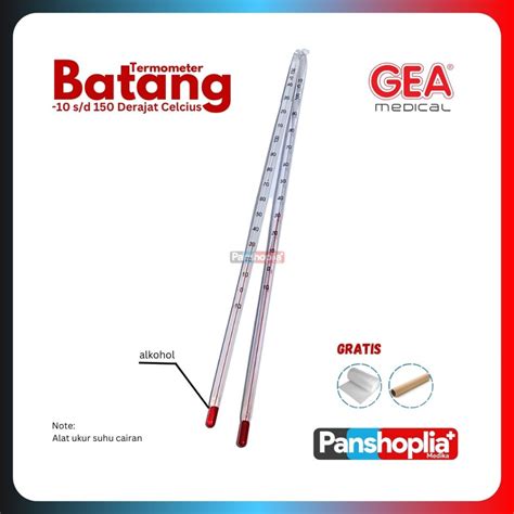 Jual Gea Termometer Batang L Alat Ukur Suhu Air Cairan Shopee Indonesia
