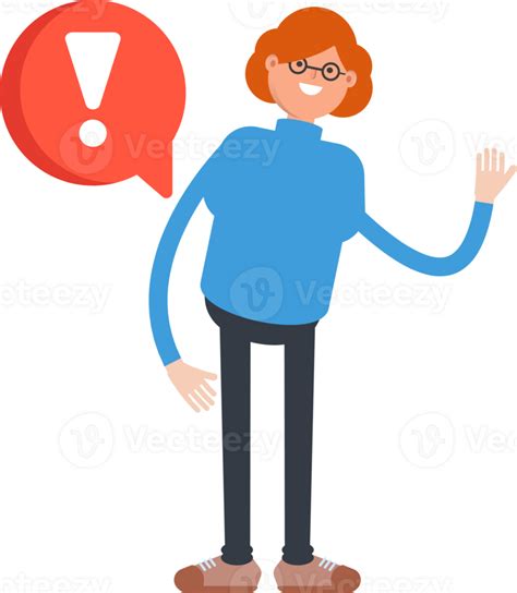 Woman Character And Error Sign 57915087 Png