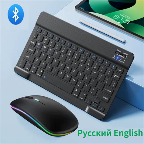 Bluetooth Wireless Keyboard Mouse Rechargeable For Ios Android Windows Tablet For Ipad Air Mini