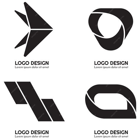 Premium Vector Black And White Logo Collection Set Full Editable Vector