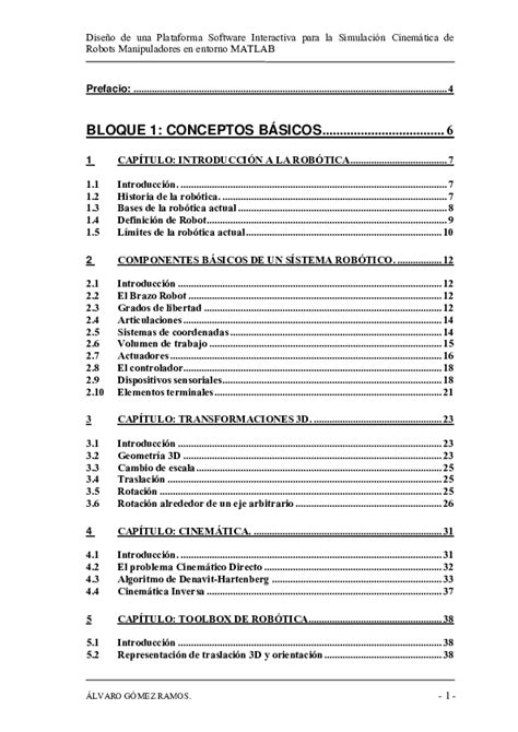 Pdf Diseño De Una Plataforma Software Interactiva Para La Simulación Cinemática De Robots