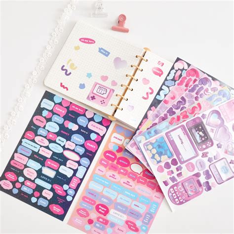China Cute Scrapbook Stickers Calendar Planner Set Manufacturer And