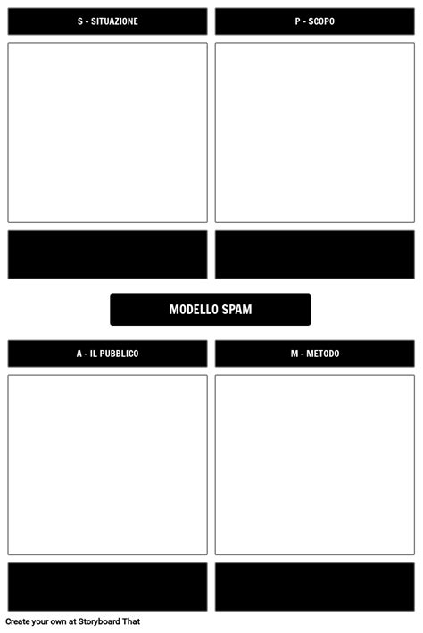 Modelli Di Storyboard Progetti Visivi Semplici Per Listruzione