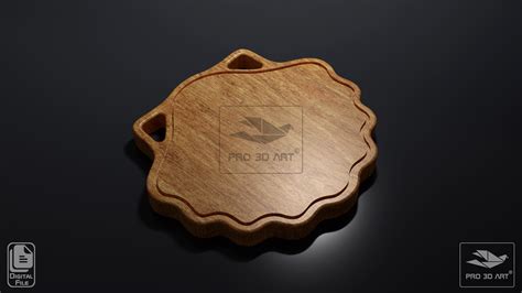 Shell Cutting Board Cnc Files For Wood 3d Model Cgtrader