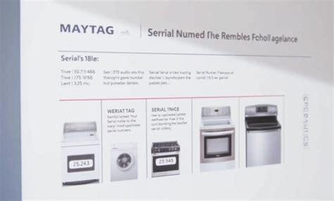 Maytag Serial Number Lookup Guide For Various House Appliances