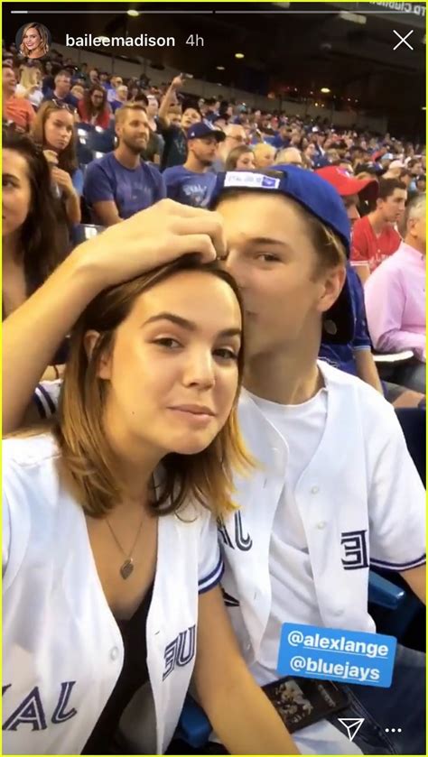 Bailee Madison Took Alex Lange To His First Ever Baseball Game Photo