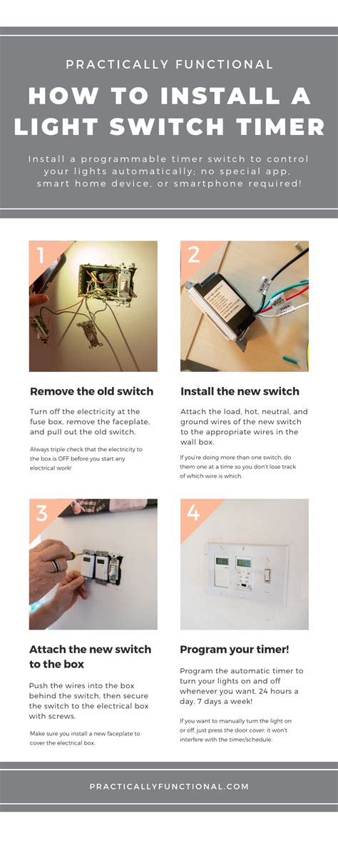 How To Install A Programmable Wall Light Switch Timer Practically Functional