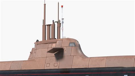 Diesel Submarine Hdw Class 212a Half Wet Rigged 3d Model 149 Max