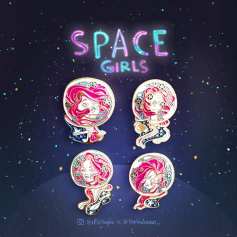 Space Girl Pin Chub My