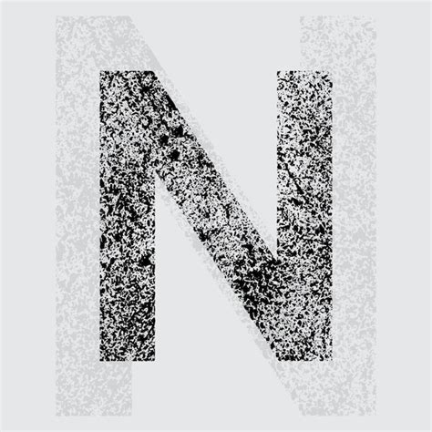 Letra N Vetor Premium