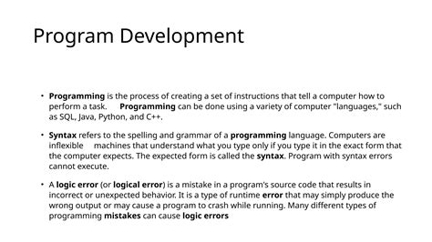 Programming Development Lifecycle11pptx