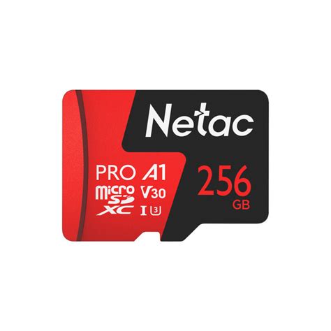 Netac 256gb P500 Extreme Pro Uhs I Microsdxc Memory Card With Sd Adapt