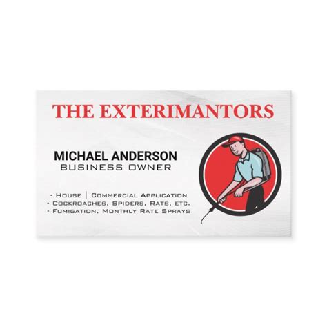 Browse Fumigation Themed Business Cards Card Bee
