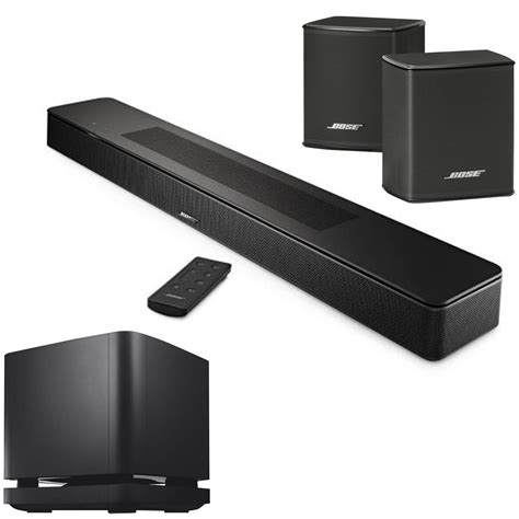 Bose Smart Soundbar 600 Module 500 10 Wireless Subwoofer In Black Home Theater Surround