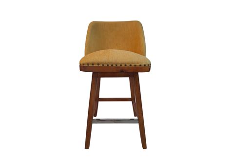Buy Barstool Solid Woodswivel Mustard At Best Price In Trinidad