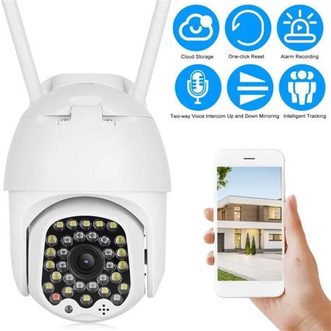 Yapp Caméra Dme Hd 1080p étanche Cctv Wifi Avec 32 Lumières 110 240v En