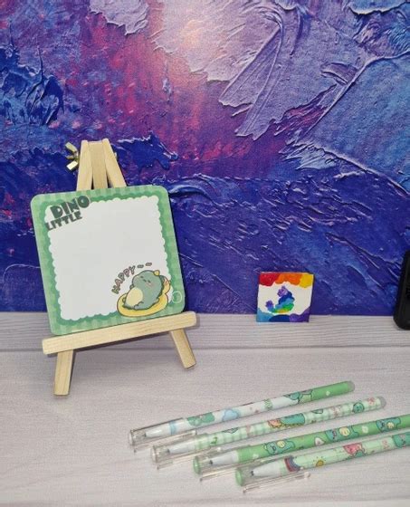 خرید و قیمت نوت بوم بوم کوچک با کاغذ سایز کوچک چوبی طرح دایناسور تیرکس ترب