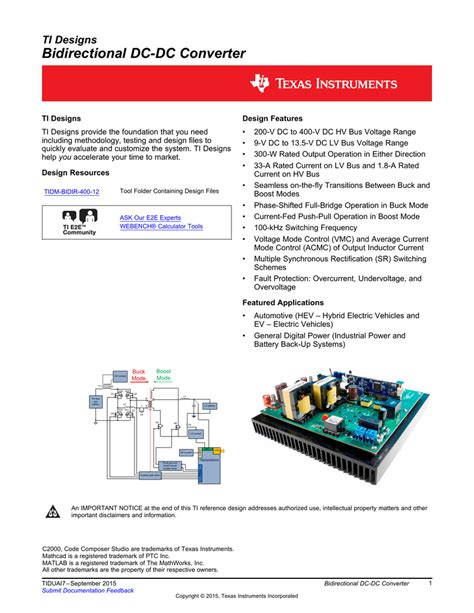 Bidirectional Dc Dc Converter