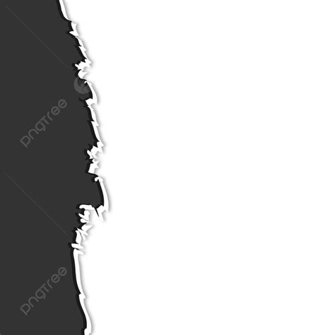 검은 색 종이 효과 가장자리 투명 벡터 투명한 급류 가장자리 Png 일러스트 및 벡터 에 대한 무료 다운로드 Pngtree