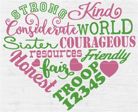 Printable Girl Scout Promise And Law Poster For Troop 8×10 8 5×11