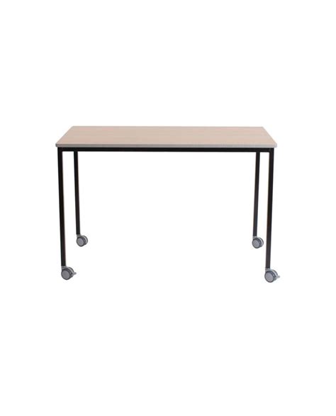 Rectangular Table With Castors 1400 X 600mm Square Frame Mdf Edge Westcare Education