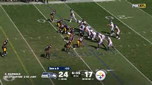Seattle Seahawks Quarterback Sam Darnold Spins Out Of Sack To Find Easy Completion On Third And Long