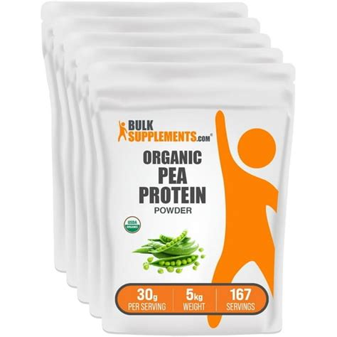 Bulksupplements Organic Pea Protein Powder Vegan Protein Supplement