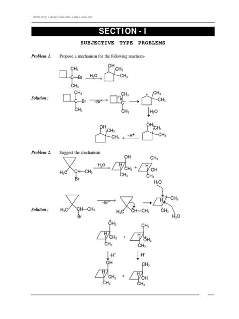 Alkyl Halides And Aryl Halides 02 Solved Problems Pdf Methyl Group