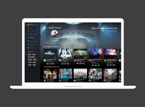 Vuetube Application Mockup By Imani Ricks On Dribbble