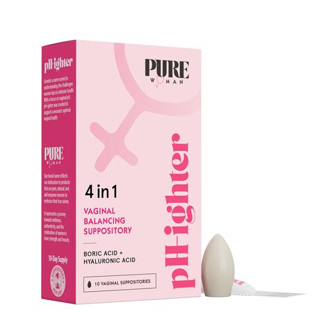 Pure Woman Ph Ighter 10 Vaginal Boric Acid Suppositories
