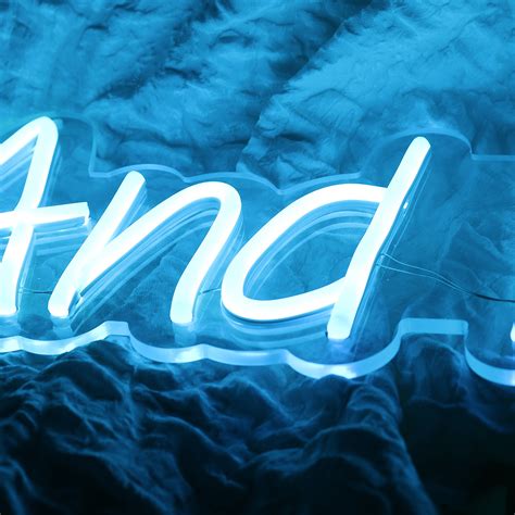And It Begins Blue Neon Sign Illusion