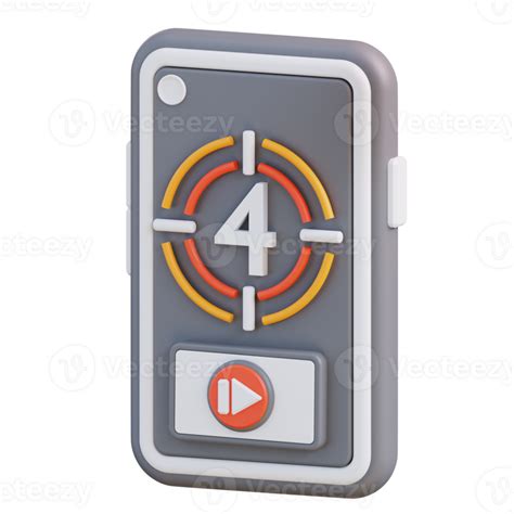 3d Illustration Video Play Countdown 23364594 Png