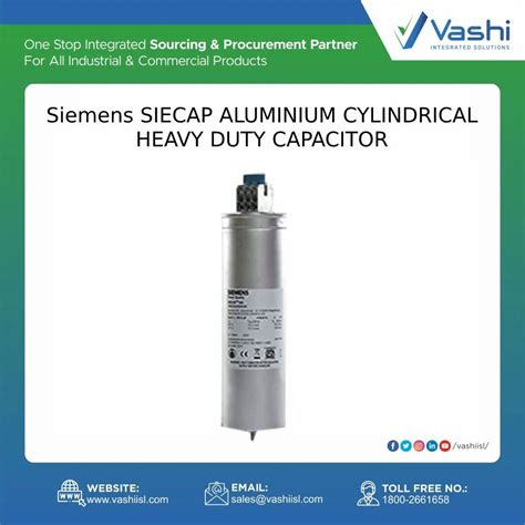 Siemens Siecap Aluminium Cylindrical Heavy Duty Capacitor At Best Price