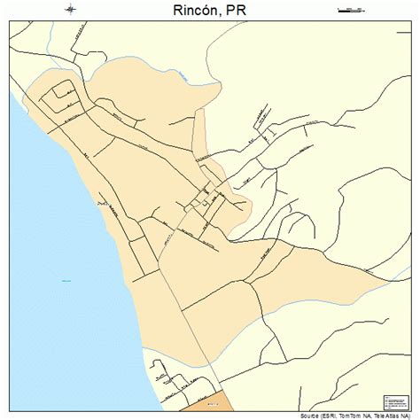 Map Of Rincon Puerto Rico