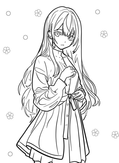 Planse De Colorat Cu Fata Anime Desene De Colorat