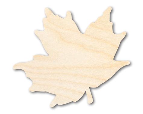 Bigger Better Unfinished Wood Maple Leaf Shape Diy Craft Cutout 36