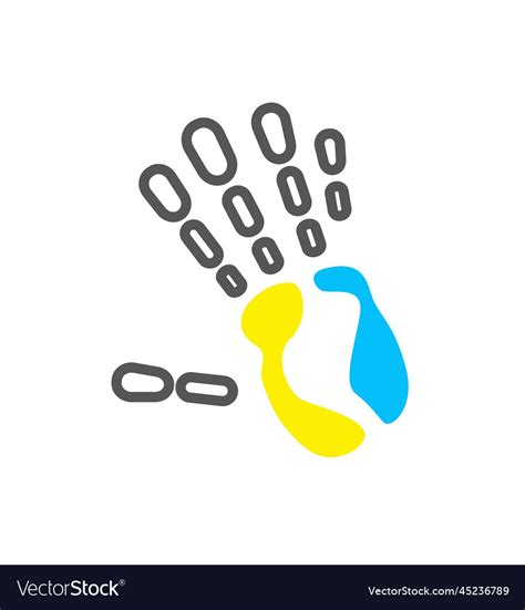 Biometric Authorization Colorful Icon Royalty Free Vector