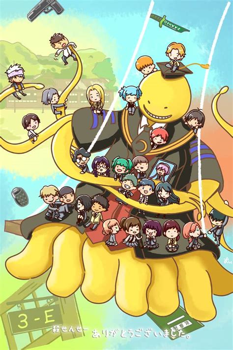 超人气《暗杀教室》p站同人插画 Bobopic