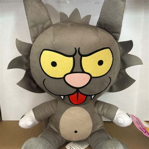 The Simpsons Scratchy The Cat Plush Toy B26s Used Very Good