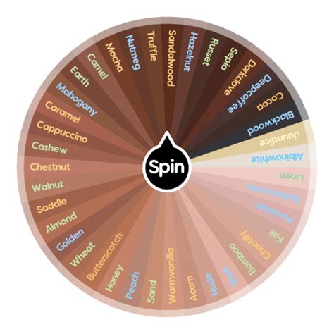Skin Tones 🙇 Spin The Wheel Random Picker