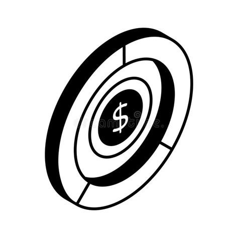 Grab This Carefully Crafted Isometric Icon Of Financial Analysis