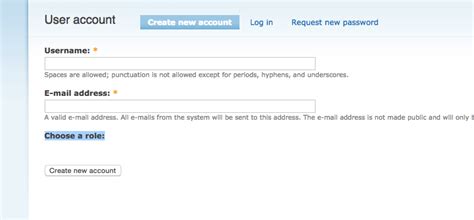 Choose A Role Always Visible On Registration Form 2596433 Drupal Org