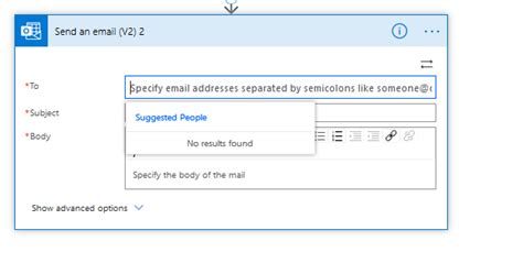 solved send email v2 dynamic tag issue power platform community