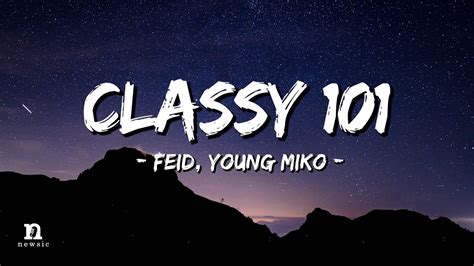 Feid Young Miko Classy 101 Letralyrics Youtube