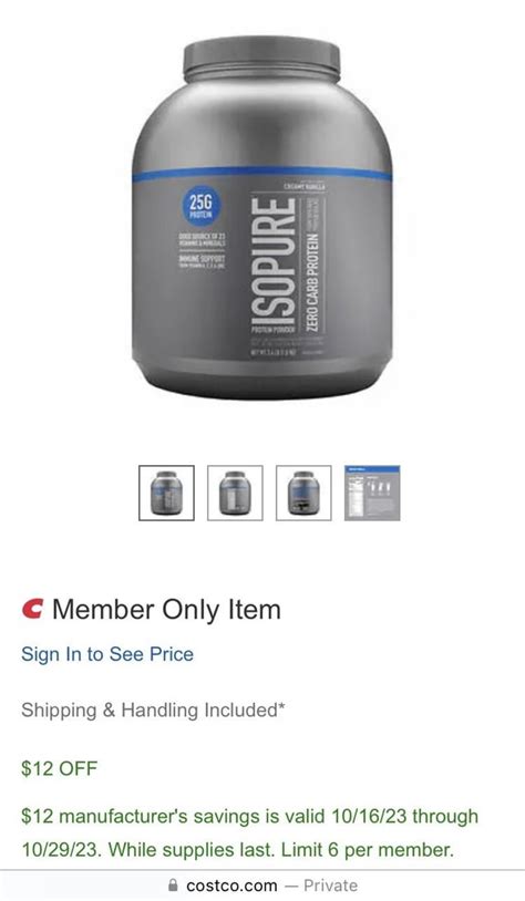 Isopure Creamy Vanilla Protein Powder Reviews Currently On Sale Rcostco