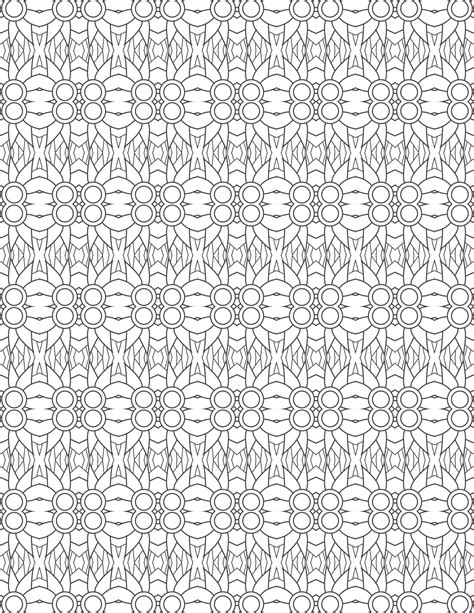 Adult Geometric Pattern Coloring Pages Coloring Book Seamless