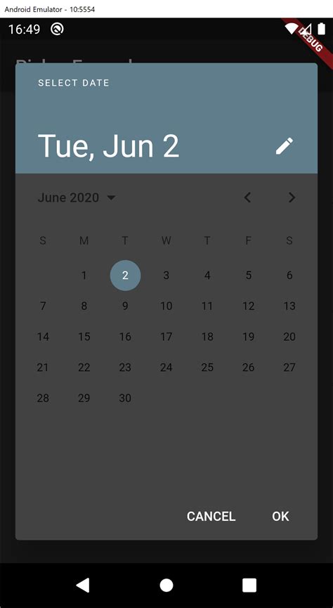 Datepicker Dark Theme Has Black Text · Issue 58420 · Flutterflutter
