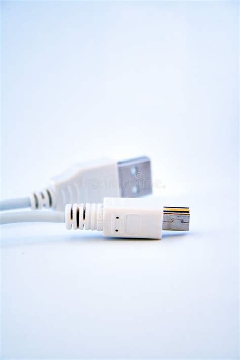Usb Cable Ends Stock Image Image Of Connect Connector 3264461