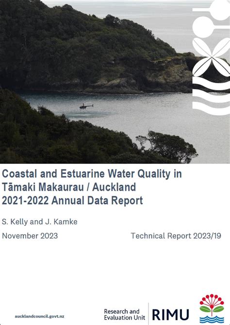 Coastal And Estuarine Water Quality In Tāmaki Makaurau Auckland 2021 2022 Annual Data Report