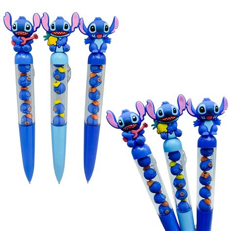 Caneta Com Boneca Chepa Stitch Canetas Atacado
